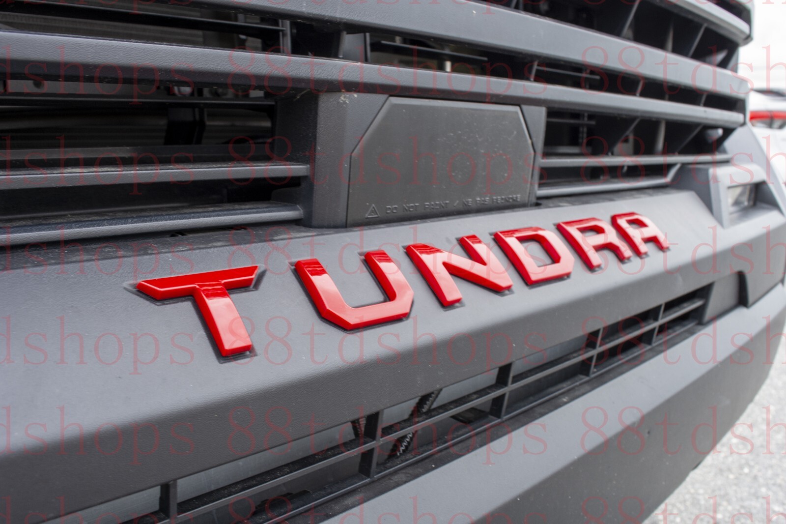 Red ABS Emblem Fit TOYOTA 2022 2023 TUNDRA Front Grill Letters | eBay