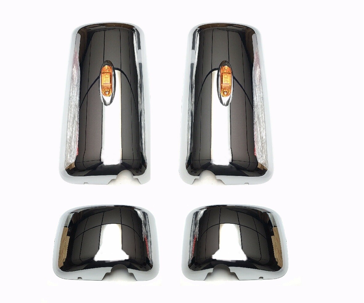 NEW Hino chrome mirror back cover set 2009-2024 145 165 185 238 258 268 ...