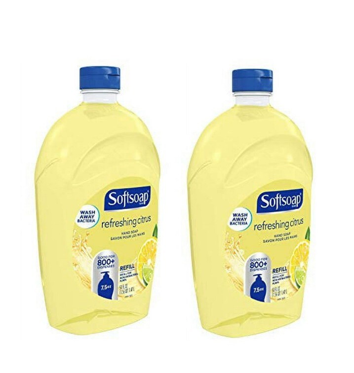 Softsoap Refreshing Citrus Yellow Hand Soap Refill 50oz for sale online ...