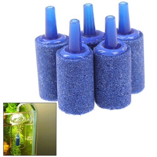 5pcs Cylinder Aquarium Bubble Fish Tank Air Stone Fish Tank Aeration ...
