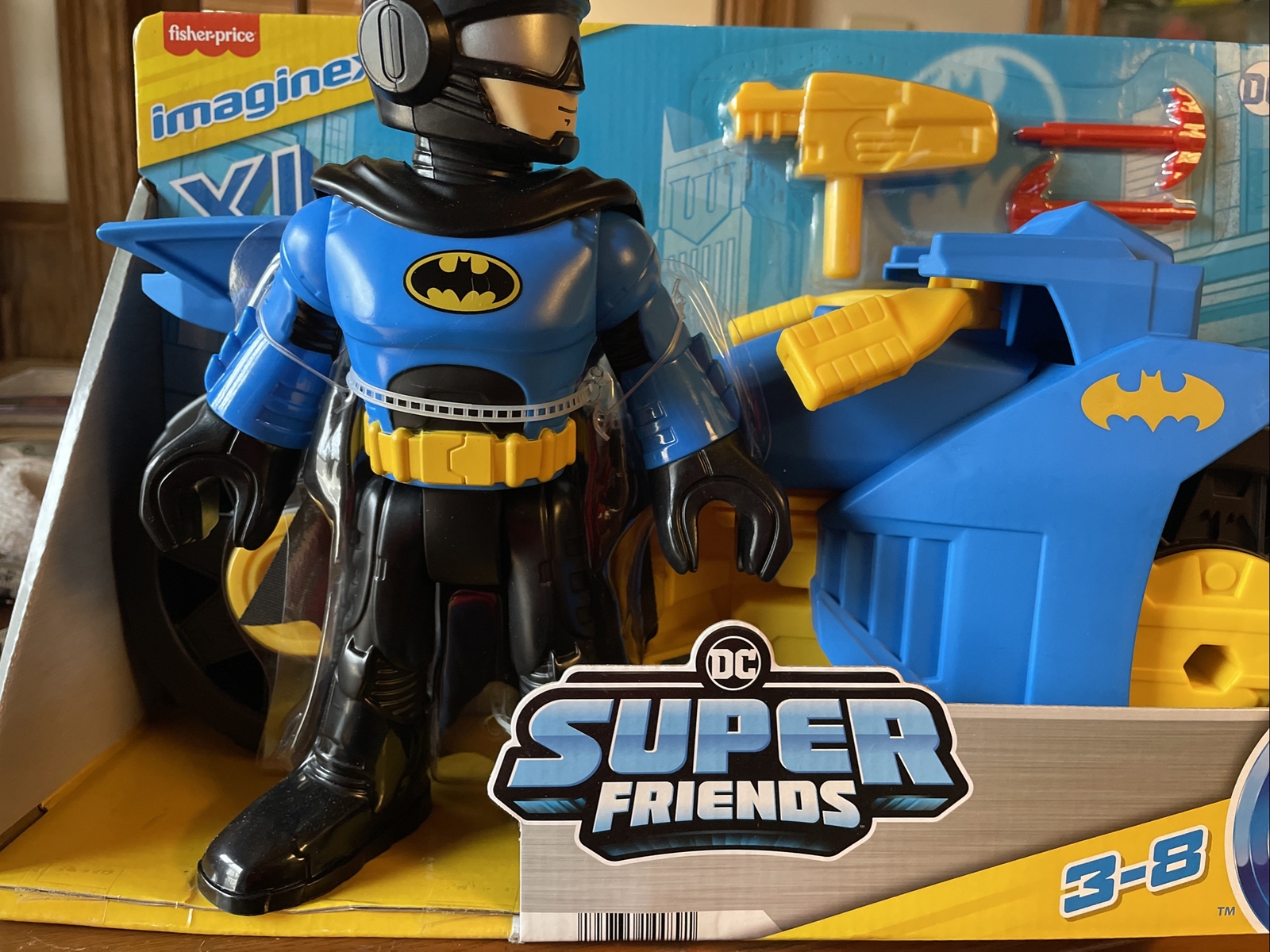 Fisher Price Imaginext XL DC Super Friends Batcycle And Batman Figure ...