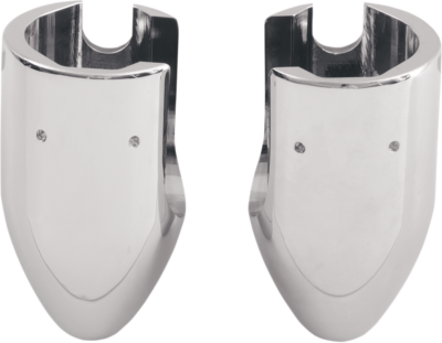 Drag Specialties Chrome Bullet Fork Caps Front Harley Touring FLH FLT ...