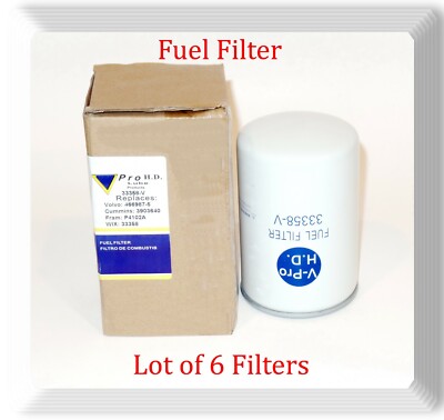 6 x Spin-on Fuel Filter Fits: OEM#466987-5 White/GMC Deutz, Volvo ...