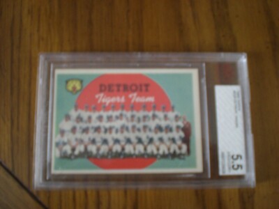 1959 TOPPS BASEBALL #329 DETROIT TIGERS TEAM CHECKLIST BVG 5.5 EX+ | eBay