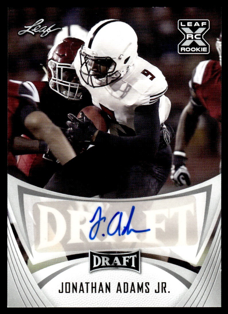 2021 Leaf Draft Autographs Jonathan Adams Jr. Auto Arkansas State Red ...