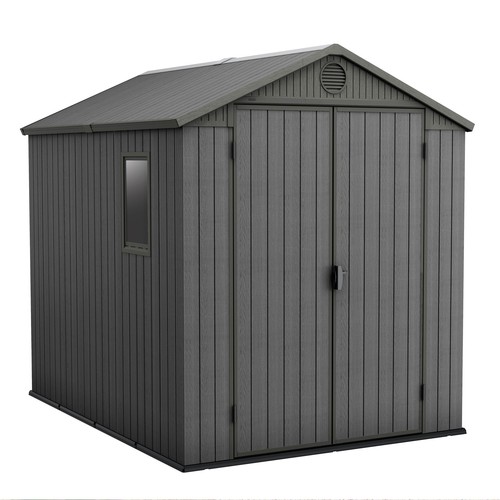 Keter Darwin 6 x 8 Foot Outdoor Shed for Garden Accessories and Tools ...
