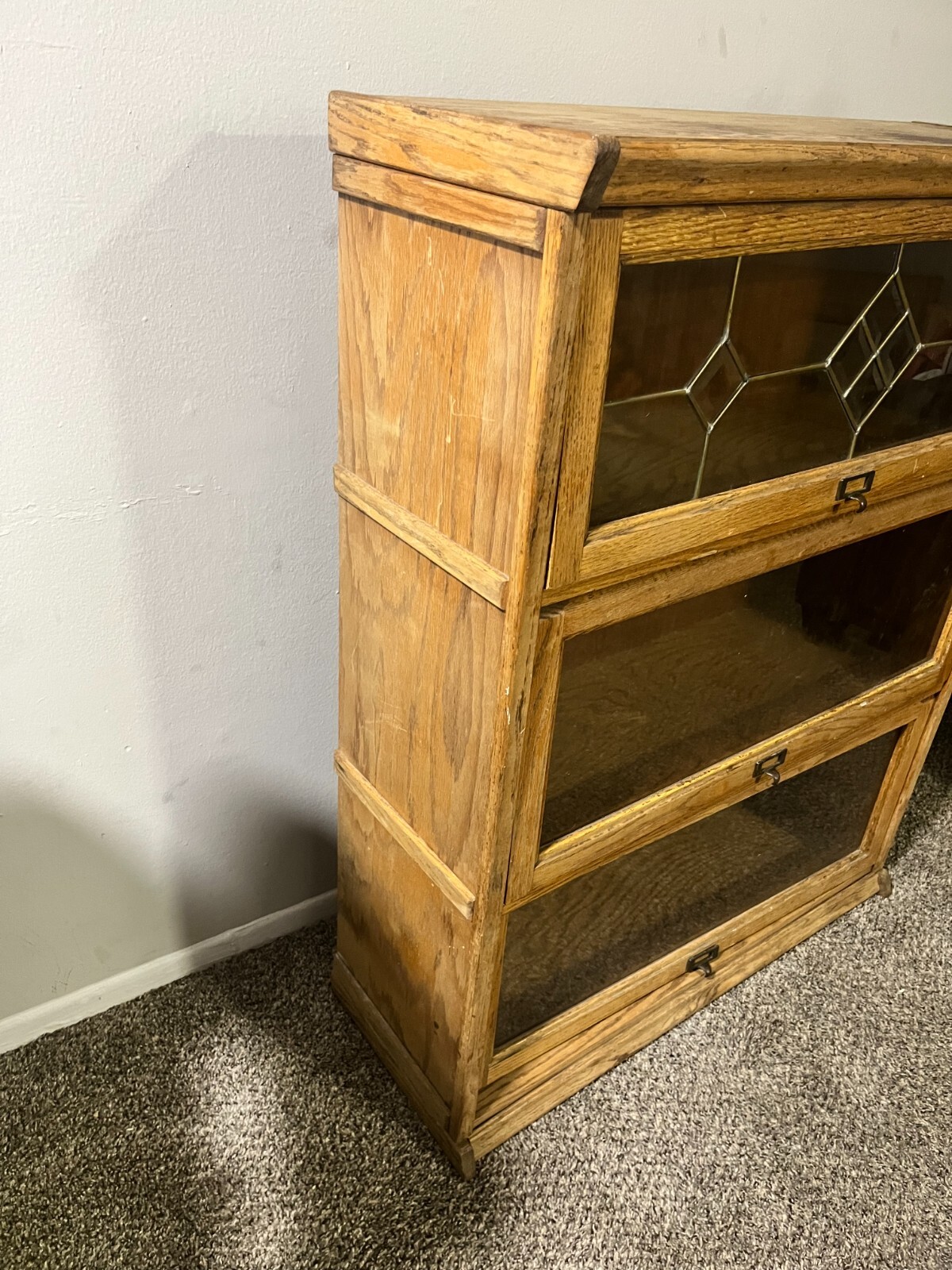 Early 1900's 3 Stack Oak Lundstrom Barrister Bookcase | eBay