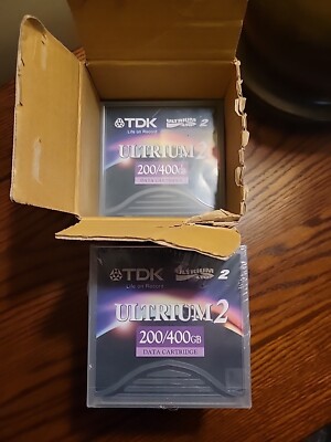 8 TDK LTO Ultrium 2 200/400GB Data Cartridge Tape FREE SHIPPING | eBay