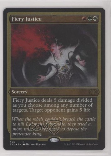 Fiery Justice (Foil-Etched) Foil Magic: Double Masters 2022 2X2 #495 | eBay