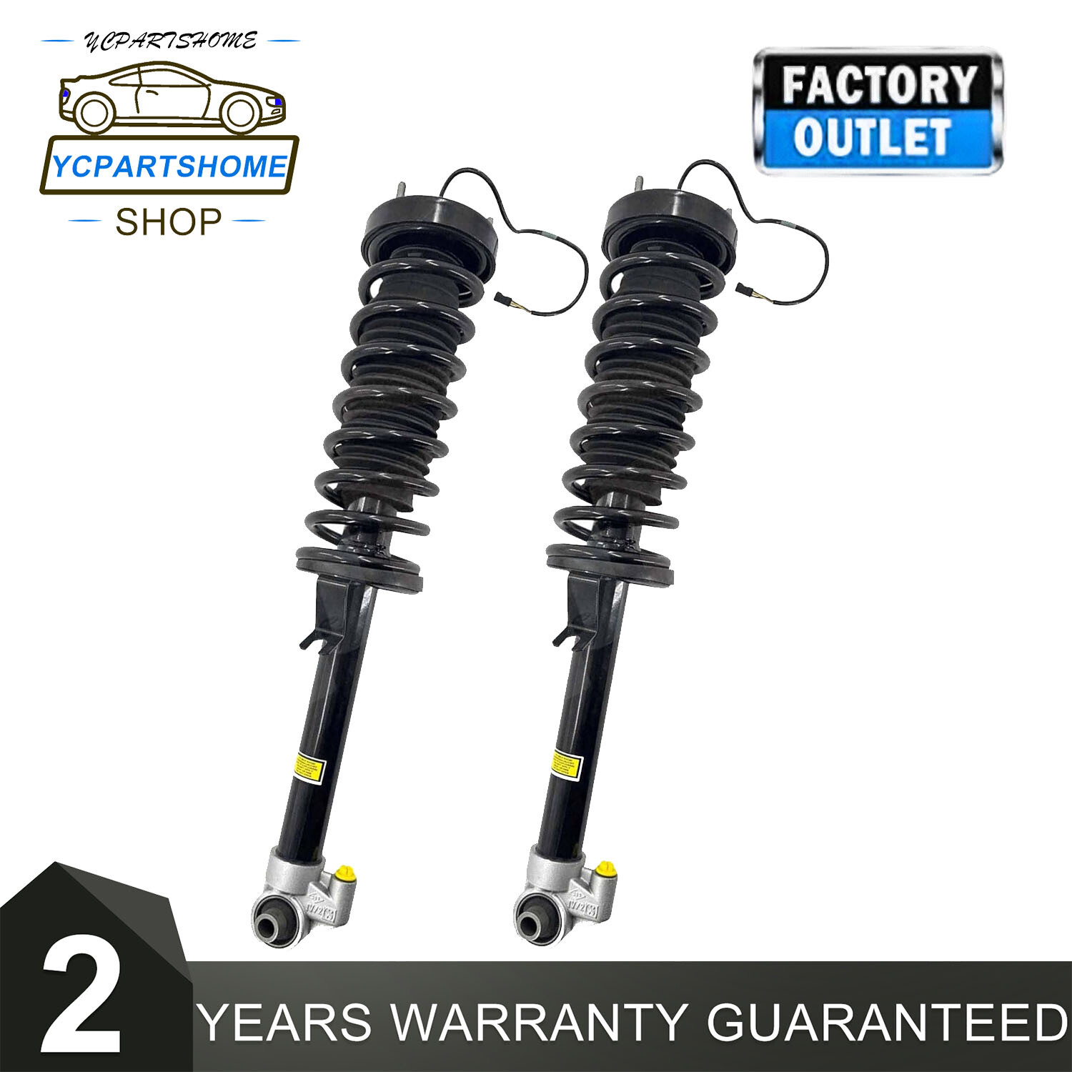 2X Fit BMW E38 740i 740iL 750iL 1995-2001 Rear Shock Struts Spring ...