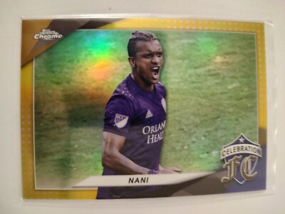 2021 Topps Chrome MLS Celebration FC Gold CFC-4 Nani 24/50 Orlando City ...