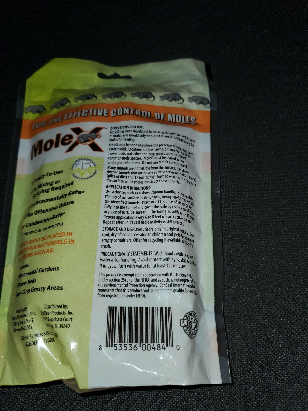 MoleX Pellets for the Effective Control of Moles - 8 ounce Bag | eBay