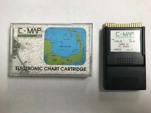 VINTAGE C-MAP CHIP 409313 J130.03 TAMPA TO FT MEYERS FL FOR RAYCHART ...