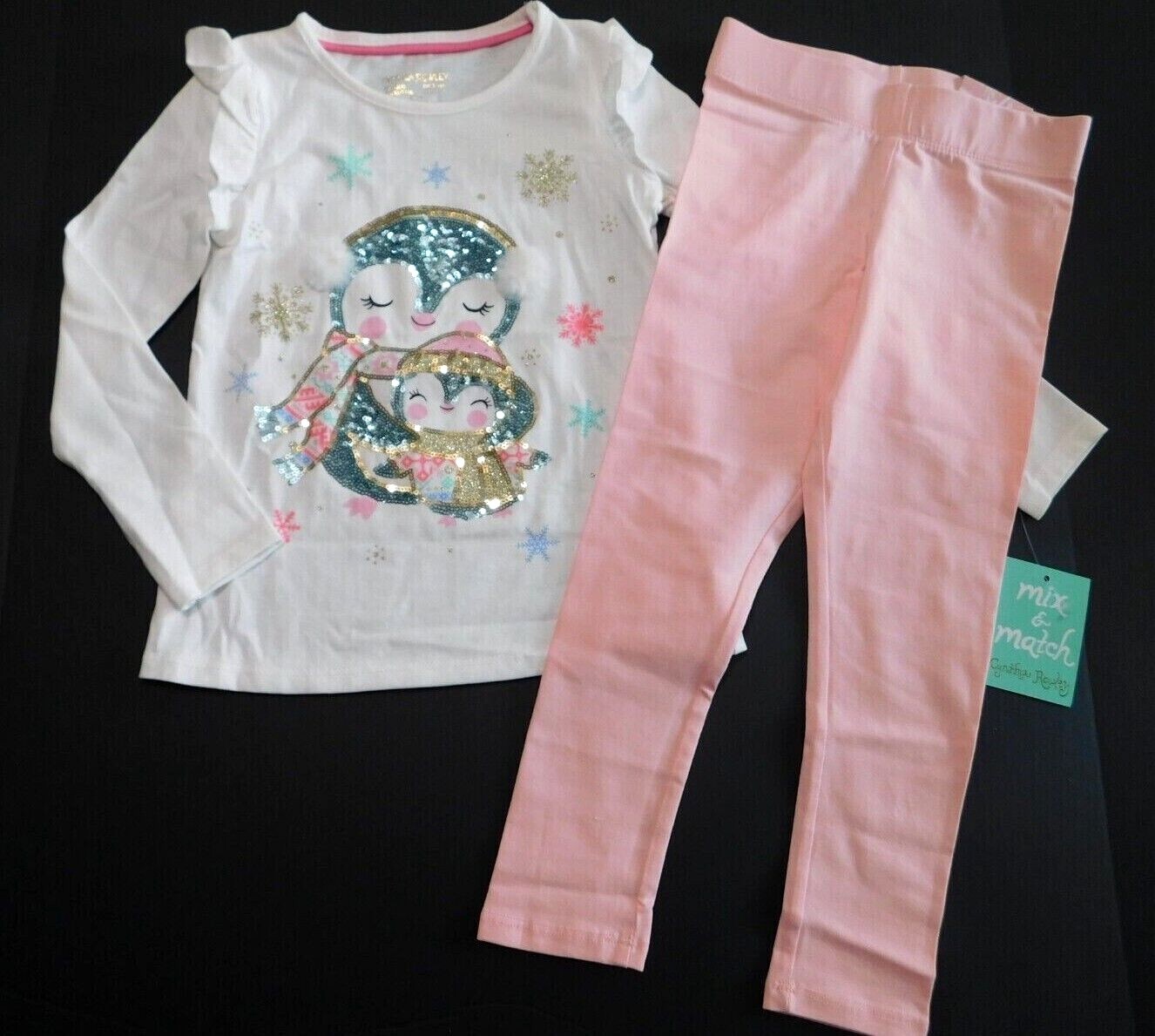 T-SHIRT & LEGGINGS--CYNTHIA ROWLEY & TOMMY BAHAMA--Girl's--SIZE XS/4 ...