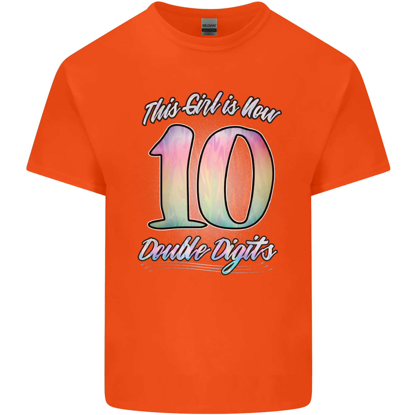 10 Year Old Birthday Girl Double Digits 10th Kids T Shirt Childrens EBay