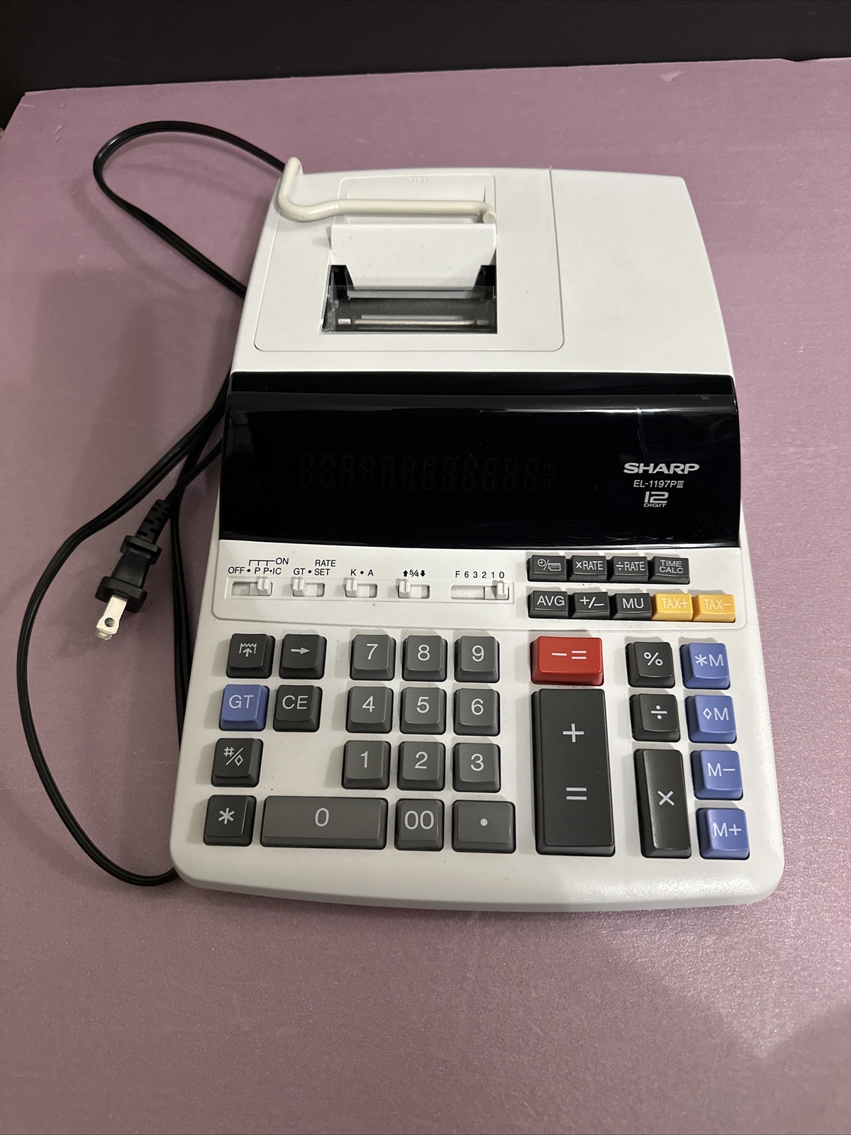 Sharp EL-1197PIII Printing Calculator 74000016712 | eBay