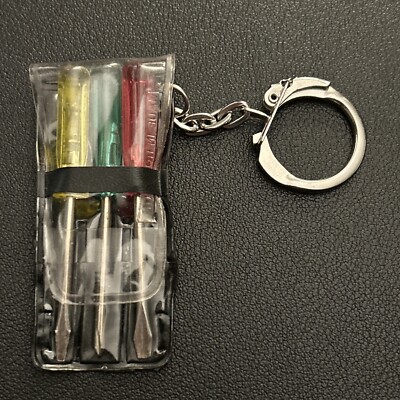 VTG Mini Screwdriver Set Keychain Key Ring Chain Fob NEW | eBay