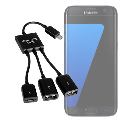 Micro USB OTG Hub für Samsung Galaxy S7 Edge USB On-The-Go Adapter ...