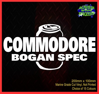 COMMODORE Custom Cut Vinyl Decal stickers Aussie Oz BNS MX Ute BOGAN ...