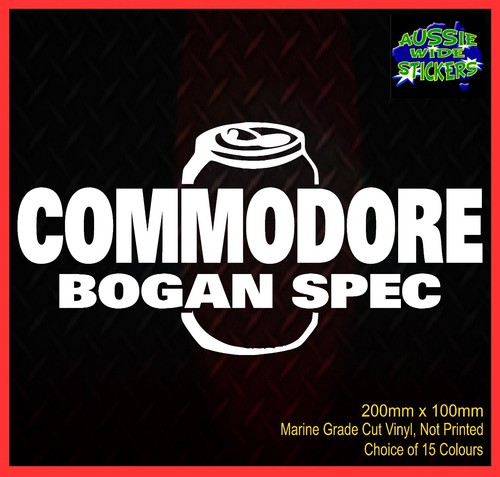 COMMODORE Custom Cut Vinyl Decal stickers Aussie Oz BNS MX Ute BOGAN ...