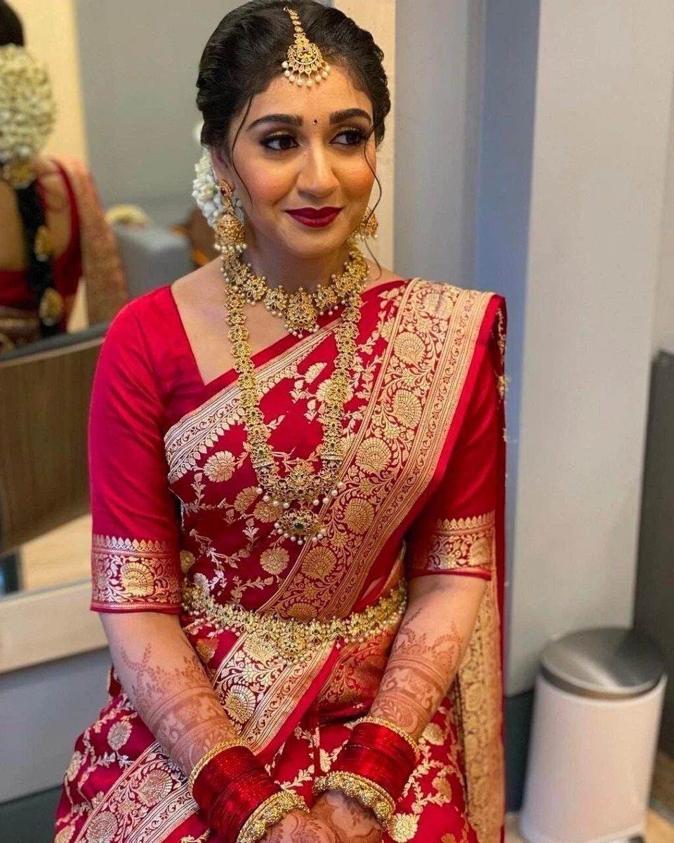 Bridal Makeup For Red Saree | Saubhaya Makeup