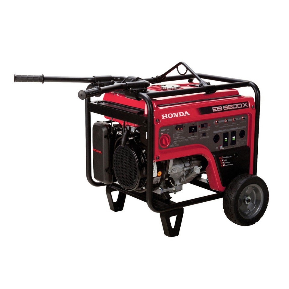 Honda 664320 EB6500 120V/240V Portable Industrial Generator w/ Co ...