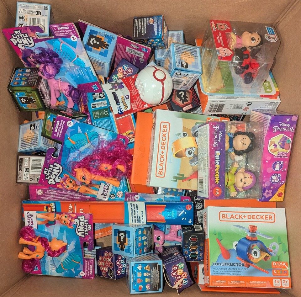 WHOLESALE LOT OF 100PCS ASSORTED NEW NAME BRAND TOYS GREAT FOR RESALE ...