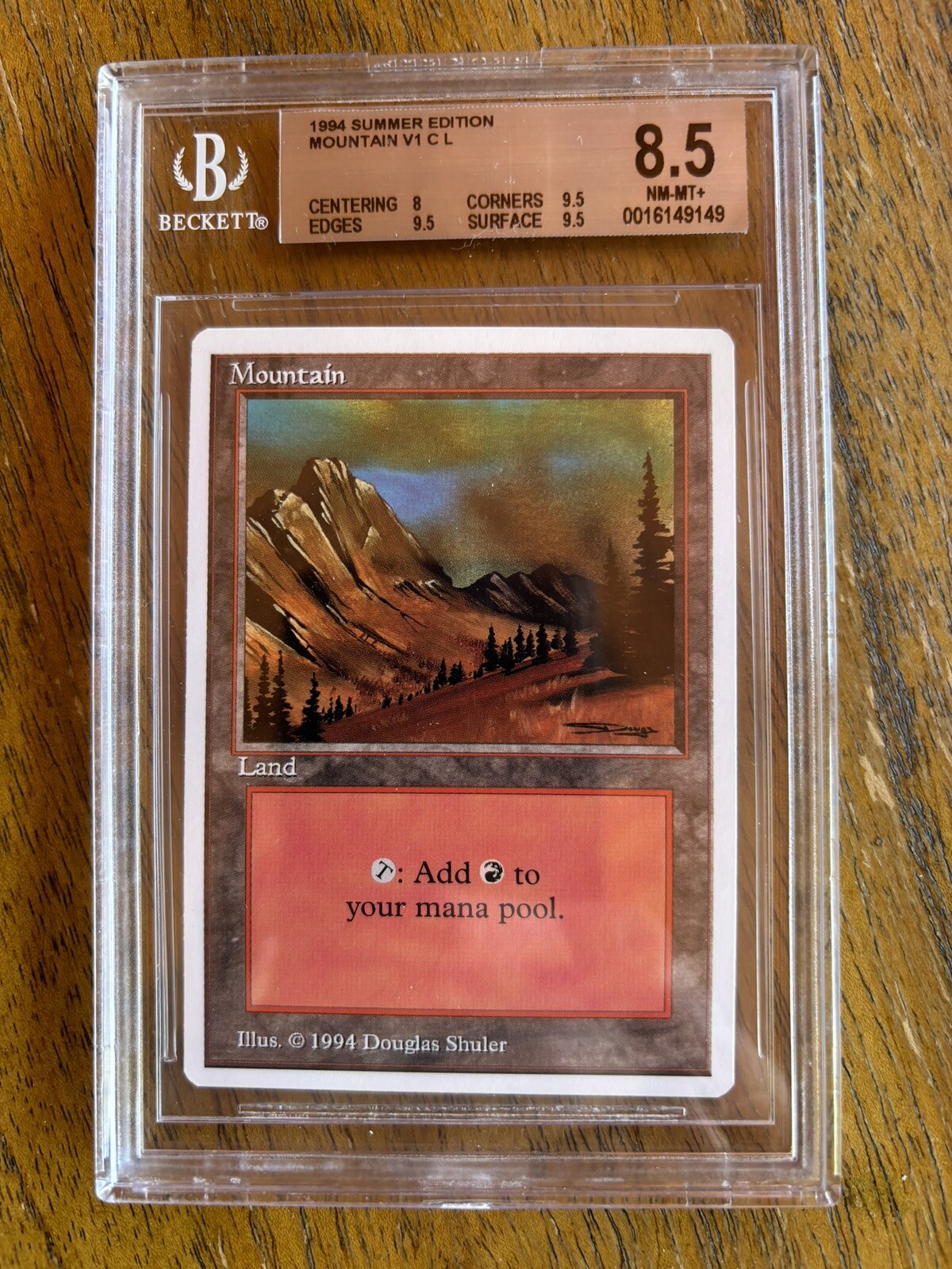 Mtg Summer Edgar Mountain V1 BGS 9 | eBay