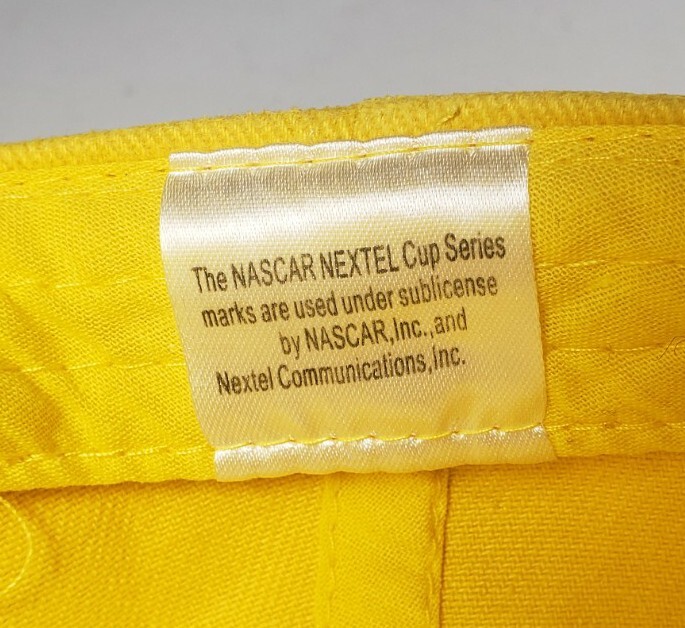 NASCAR Nextel Cup Series Logo Hat Cap 2007 Yellow & Black Adjustable ...