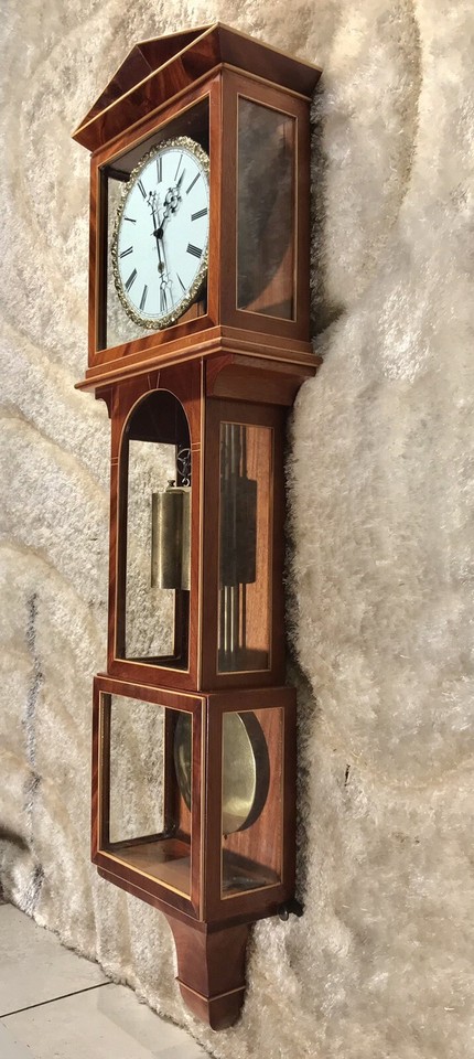 45 Days Germany Vienna,LATERNDLUHR ,Clock,1 double Brass Weights Driven ...