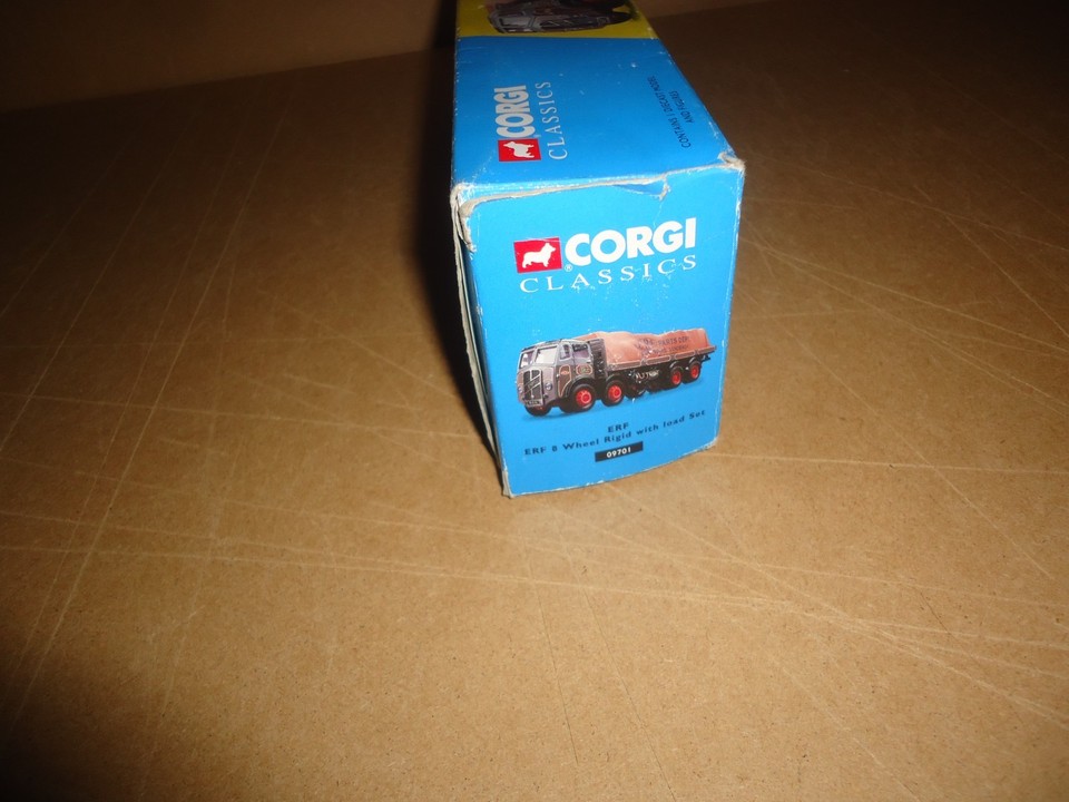CORGI 1/50 SCALE 09701 ERF 8 WHEEL RIGID TRUCK WITH LOAD BOXED COMPLETE ...