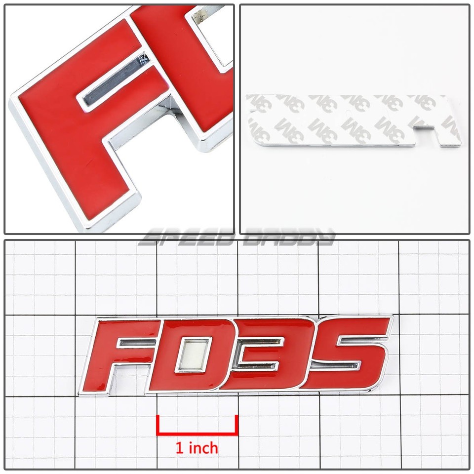 FOR RX7 FD3S FD S6 METAL BUMPER TRUNK GRILL EMBLEM DECAL LOGO BADGE ...