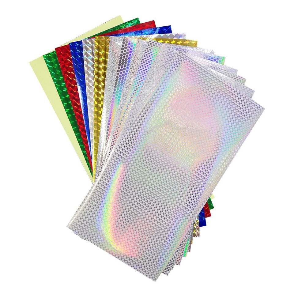 12x Fishing Lure Stickers Handmade Tools Fish Scale Tape for Freshwater ...