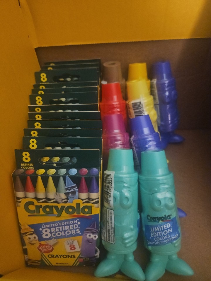 Crayola Crayons Limited Edition with 8 Retired Colors. Multiple Books ...