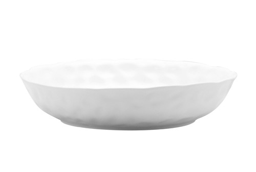 White Six Piece Round Pebbled Porcelain Service For Six Bowl Set ...