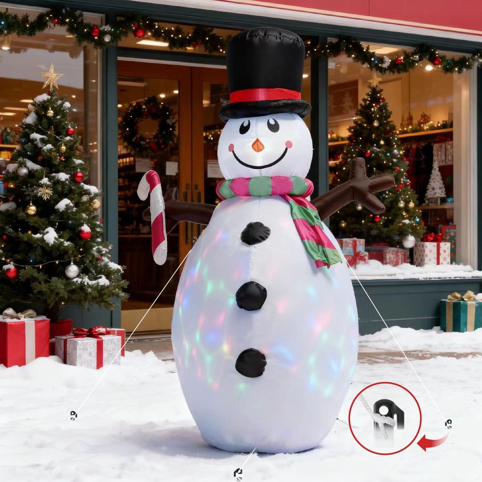 5FT Christmas Inflatables Outdoor Decoration, Snowman Inflatable ...