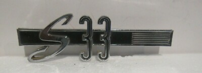 Vintage Mercury Meteor S33 emblem 1962 Metal Chrome Model Number Trim ...