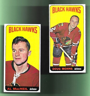BOTH! HIGH GRADE 1964-65 Topps TALL BOYS # 25/26 AL MACNEIL/DOUG MOHNS ...