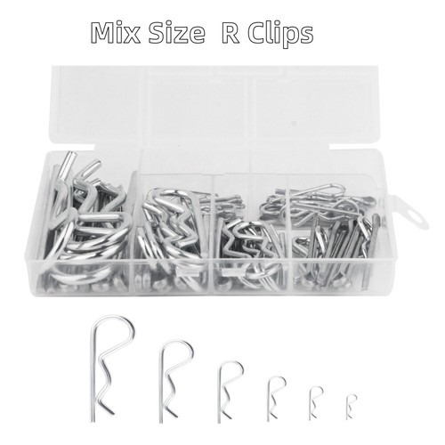 Cotter Pin Hair AssortmentZinc Plated R Clip Key Fastener Fitting ...