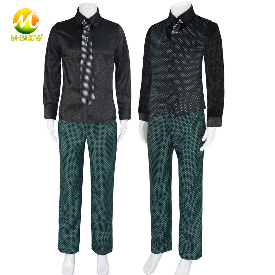 Riddler Cosplay Costume Gotham Season 5 Edward Nygma Cosplay Green Suit ...