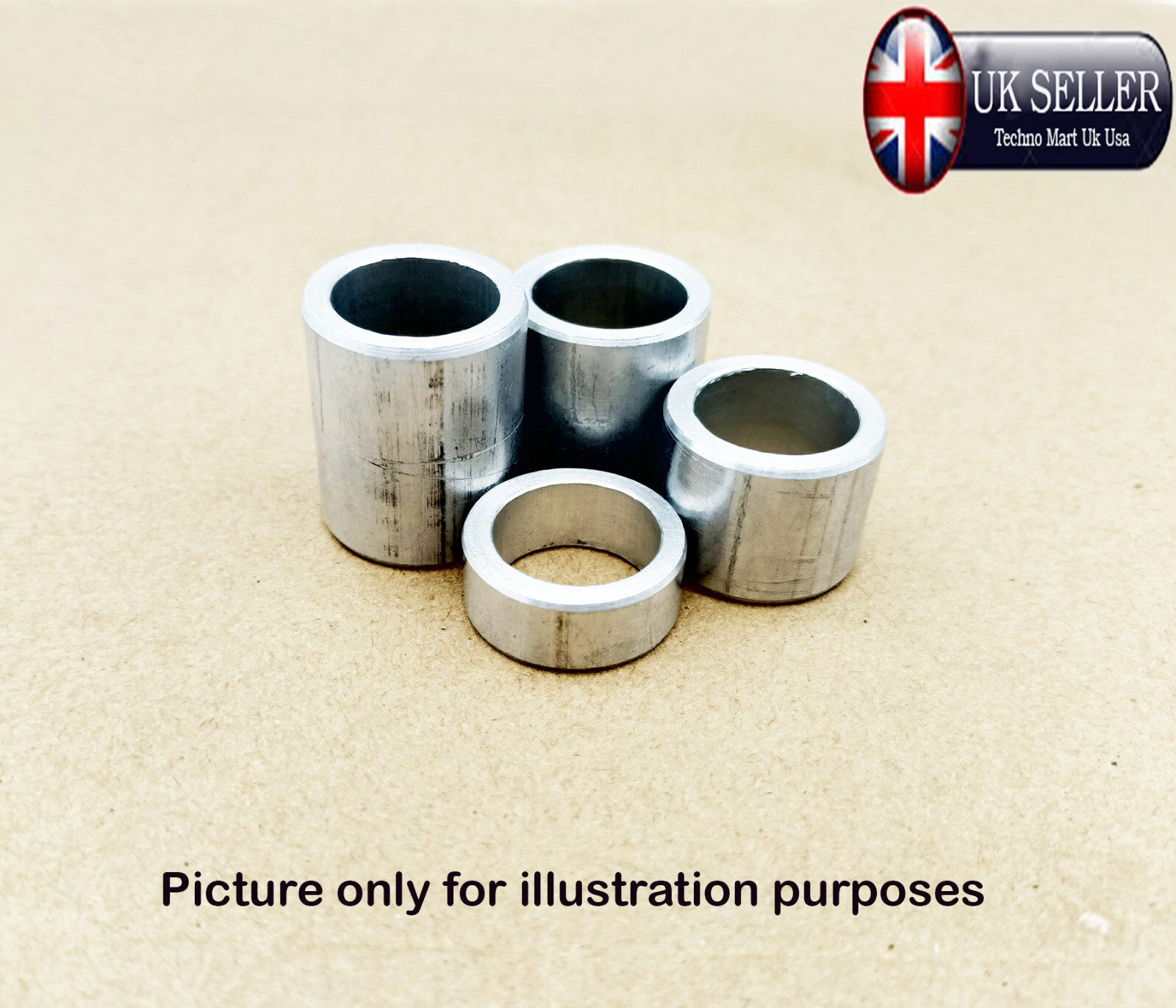 Aluminum alloy Spacers Standoff Washer Bush Spacer Silver MM Size | eBay UK