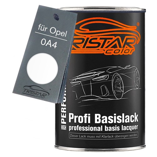 Autolack Dose spritzfertig für Opel 0A4 Pure White Basislack 1,0 Liter ...