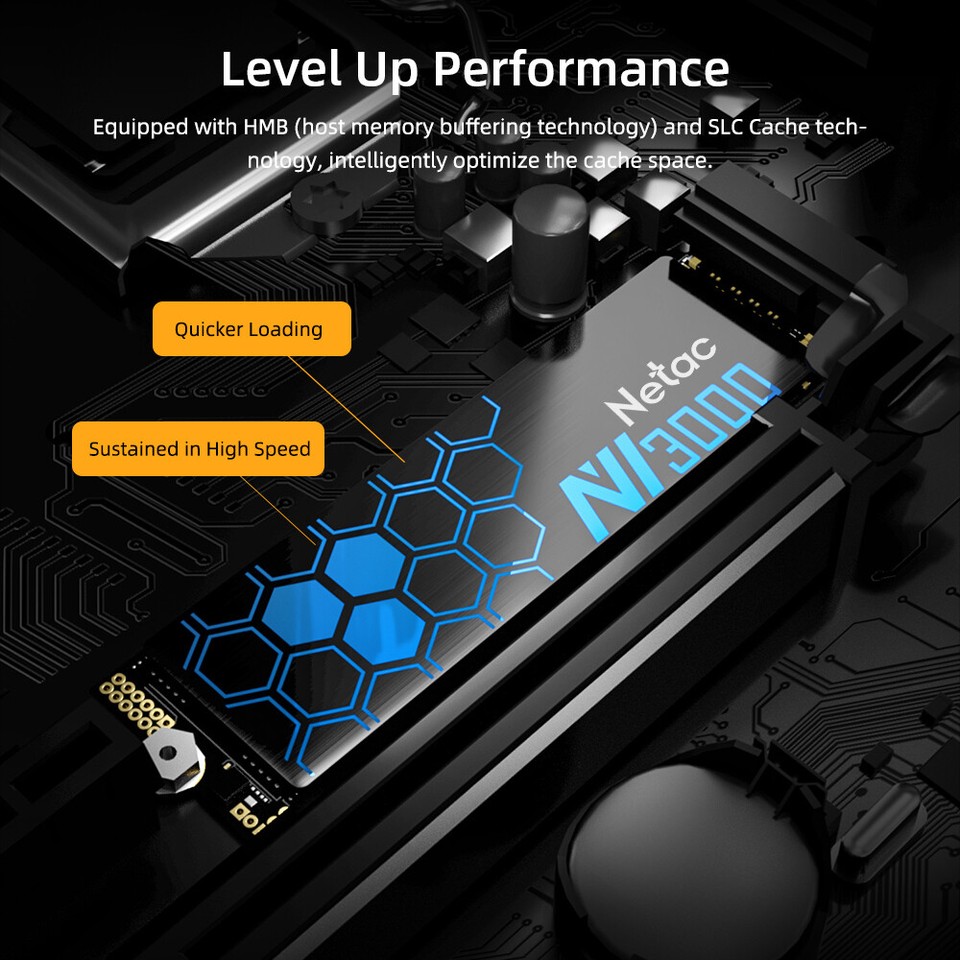 Netac Internal SSD 500GB Solid State Drive M.2 2280 NVMe PCIe3.0 for PC ...