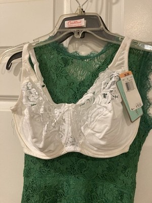 VANITY FAIR 75665 Cotton Piquant Full Figure Underwire 36DD White Bra ...