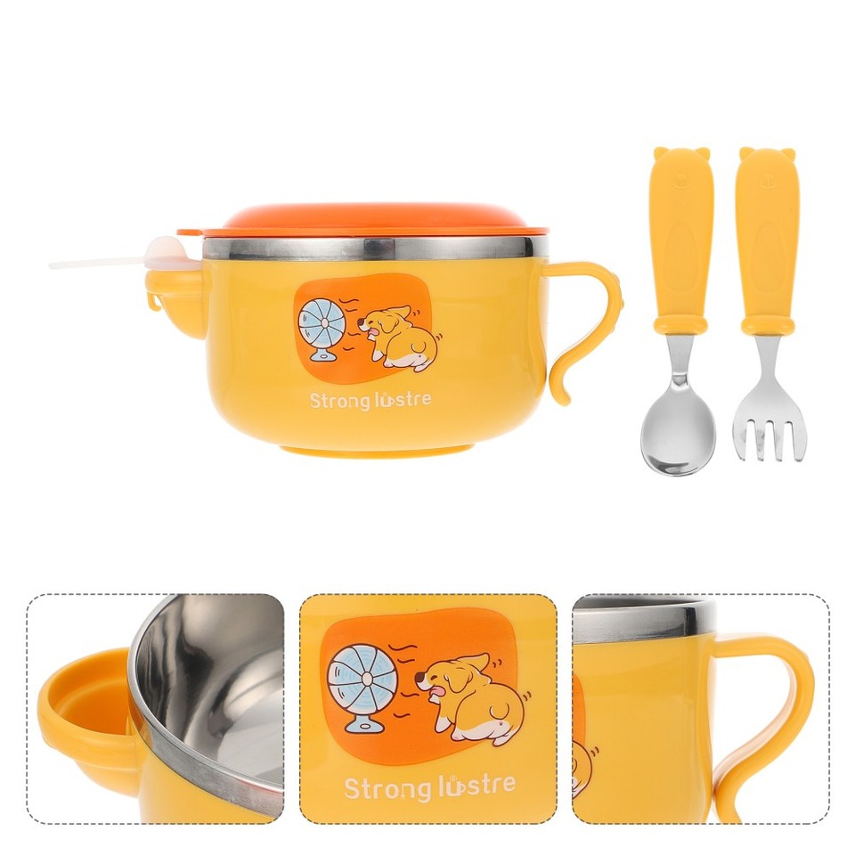 Water- Insulation Bowl Toddler Baby Stainless Steel Kids | eBay Australia