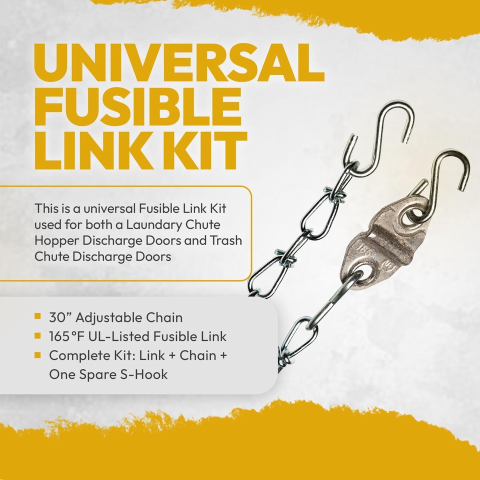 Trash Chute Fusible Link & Laundry Door Discharge 165 Degree Fire ...