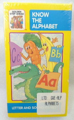 VHS Golden Book Step Ahead Know the Alphabet Letter And Sound Games ...