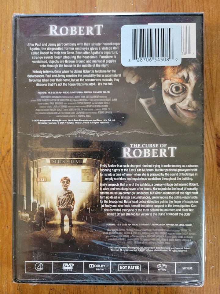 Robert the Doll (DVD) The Curse Of Robert - Double Feature 43396517387 ...