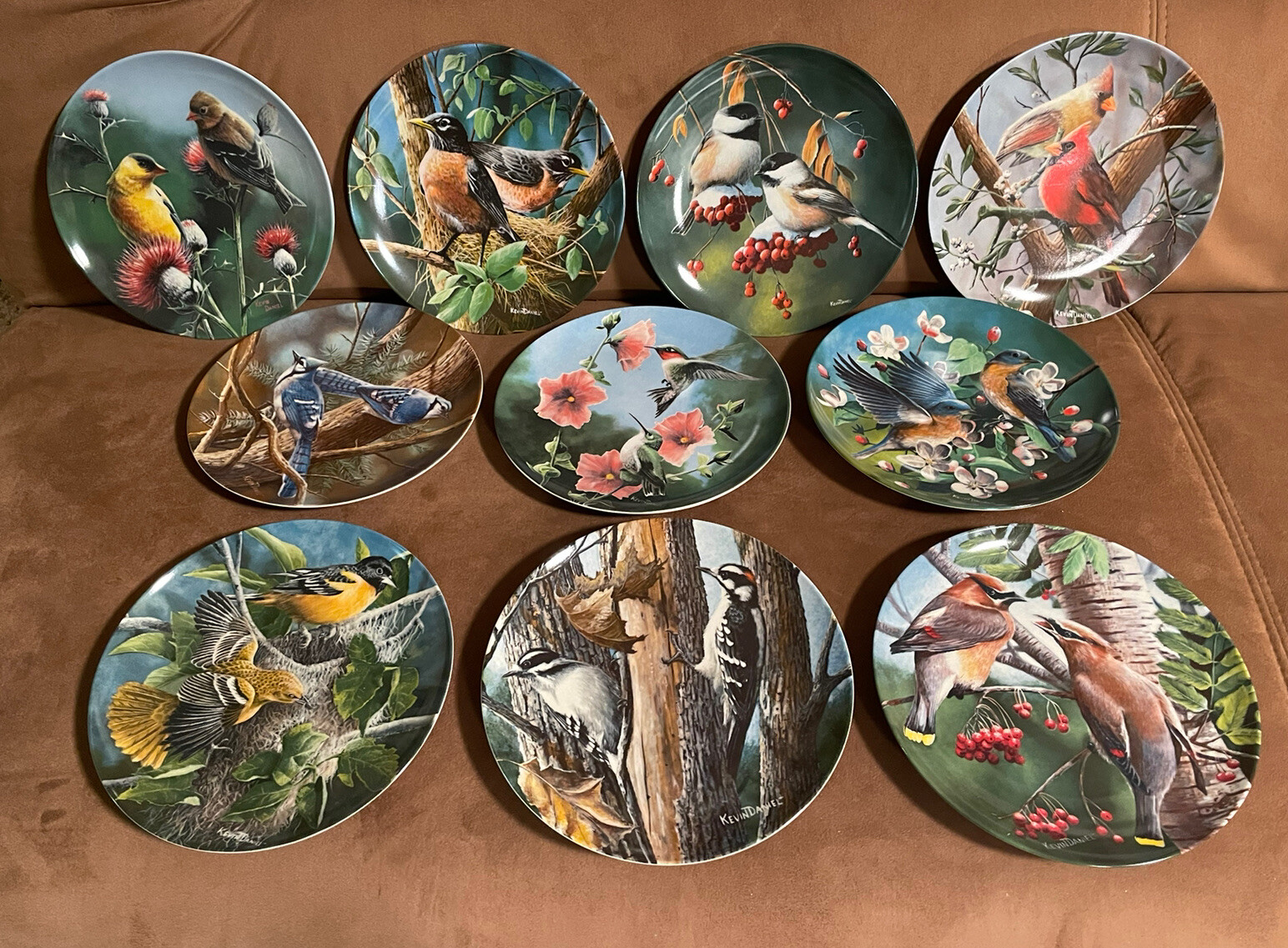 Birds of your Garden Collector Plates -Complete set Of 10 W ...