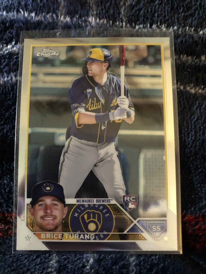 Brice Turang 2023 Topps Chrome #170 Milwaukee Brewers Rookie | eBay